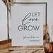 Let Love Grow Sign, Wedding Sign Template, Wedding Let Love Grow Sign ...