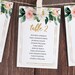Floral Seating Chart, Wedding Seating Chart Template, Hanging Seating ...