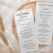 Wedding Program, Boho Program Template, Wedding Ceremony Program Cards ...