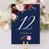 Printable Table Numbers With Pink and Blush Flowers and Greenery # ...