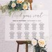 Seating Chart Wedding, Silver Seating Chart Template, Wedding Silver ...