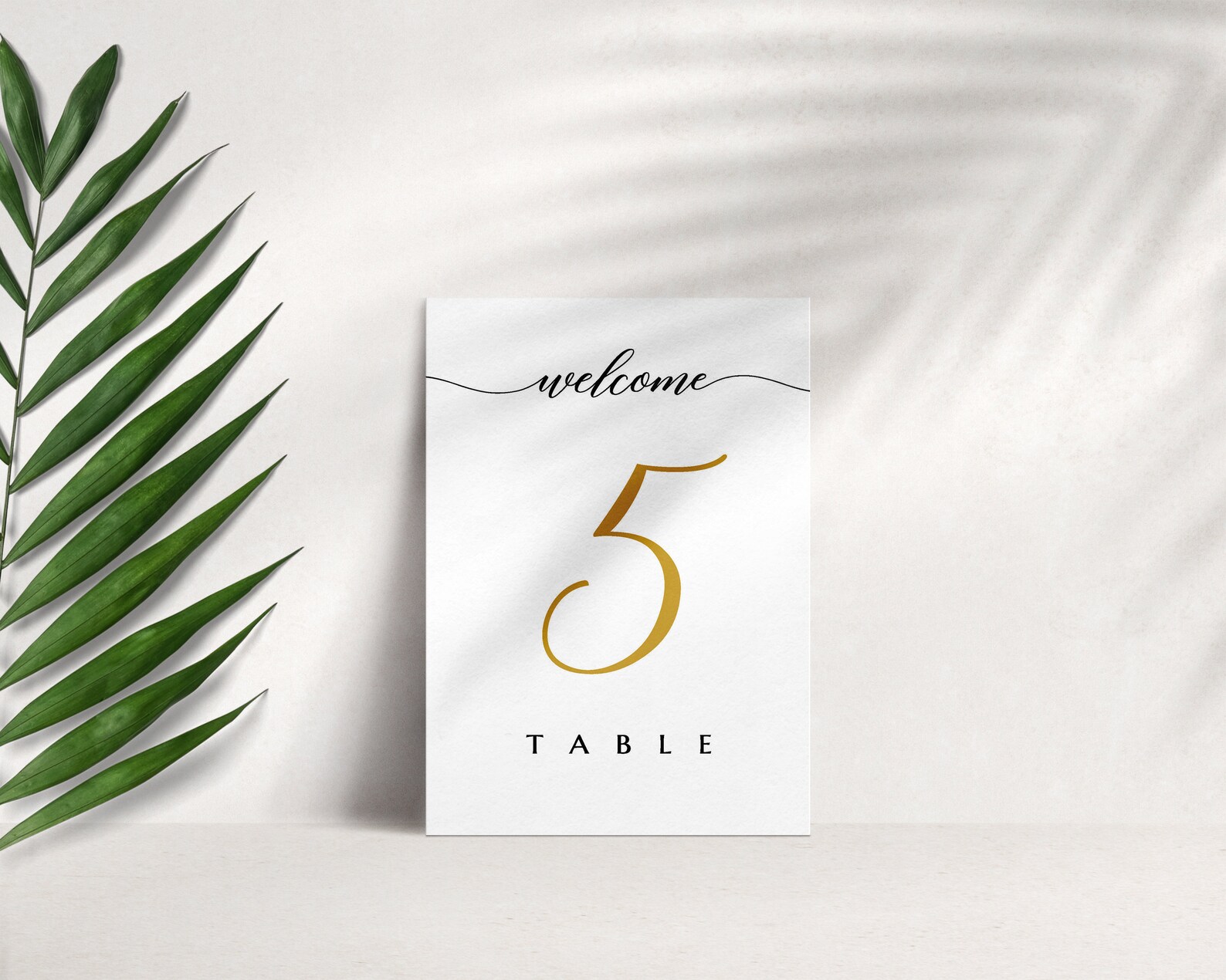Table Numbers Printable Gold Wedding Table Number Template | Etsy