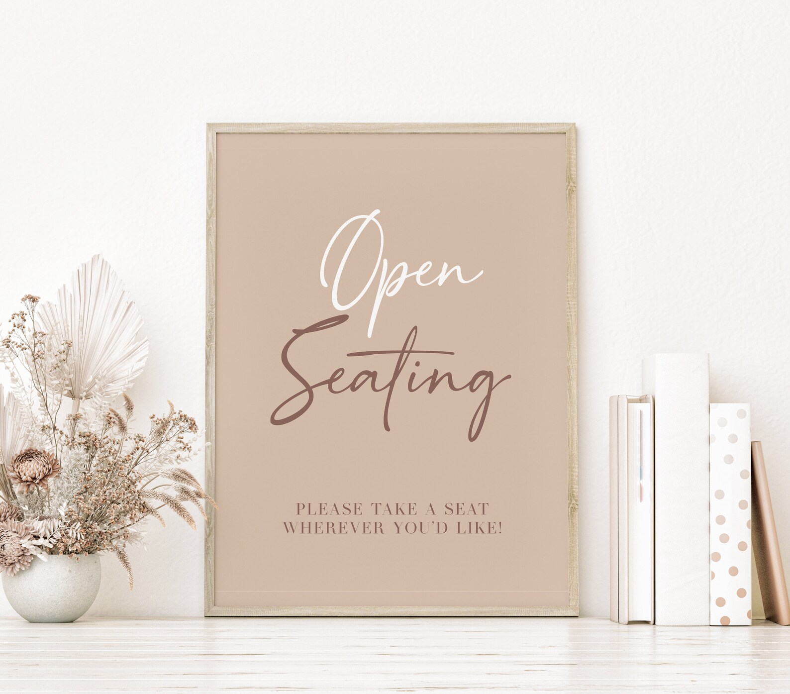Open Seating Sign Wedding Find Your Seat Sign Boho Wedding - Etsy