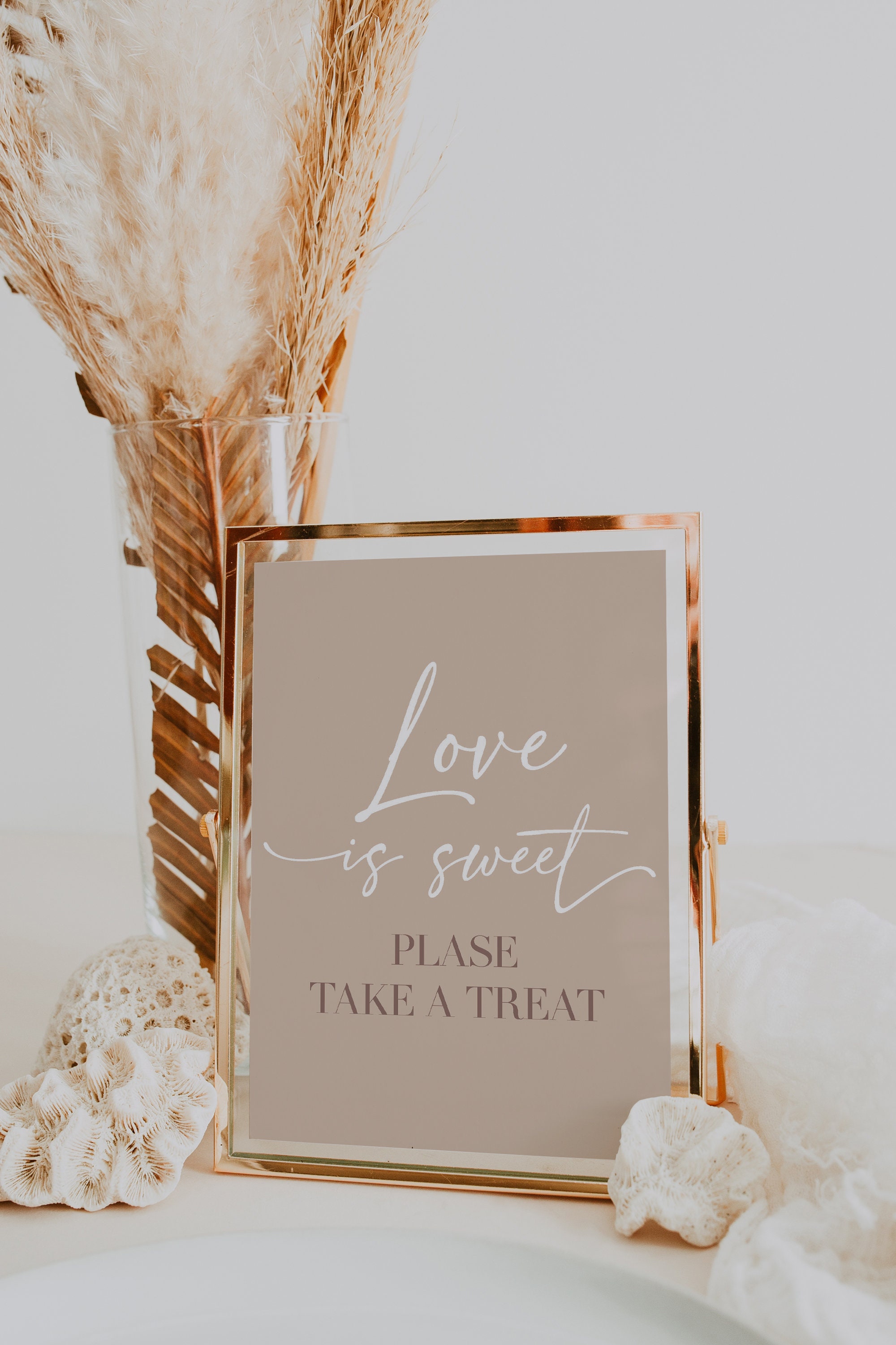 Love is Sweet Sign Sweets and Treats Sign Boho Wedding Sign - Etsy