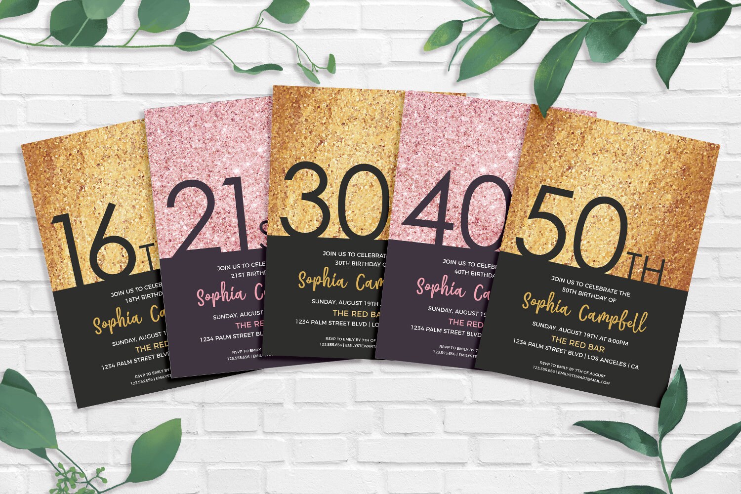 Birthday Invitation 40th Birthday Invitation Printable - Etsy