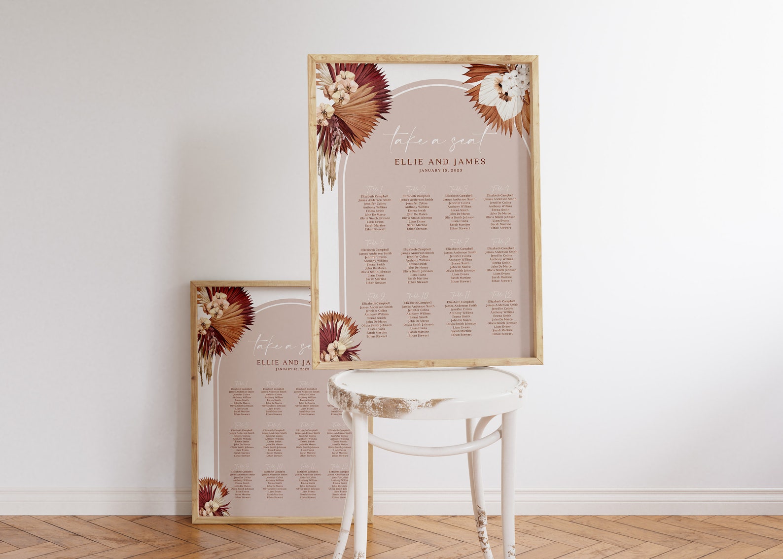 Seating Chart Wedding Boho Chic Seating Chart Boho Seating - Etsy