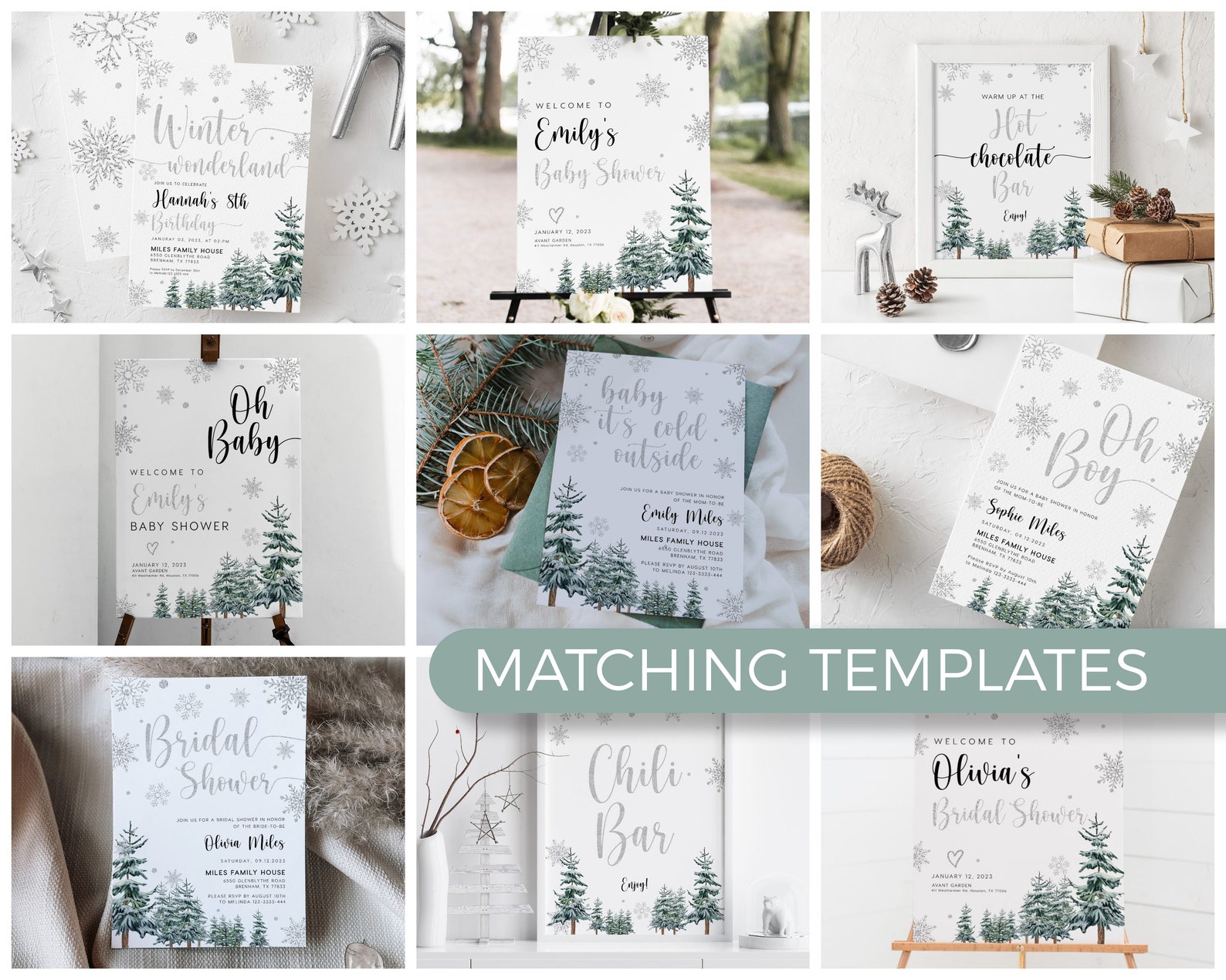 Food Sign Winter Food Sign Template Food Bar Sign Baby | Etsy