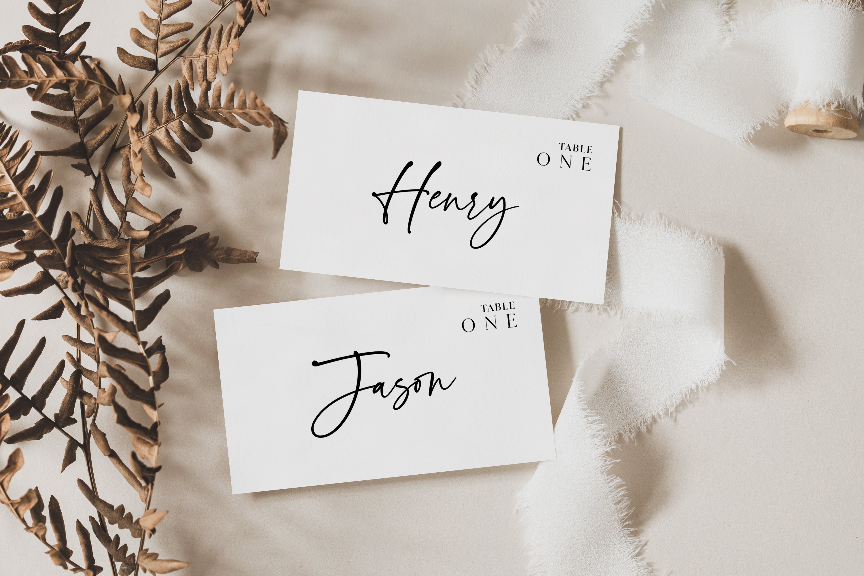 Place Cards Template Wedding Name Cards DIY Place Card - Etsy