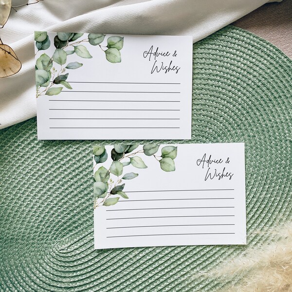 Wedding Advice Cards - Etsy