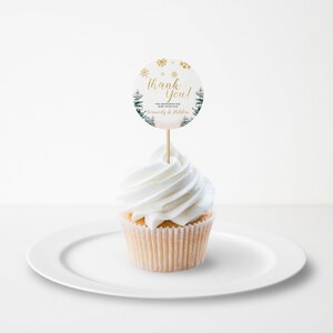 Winter Gift Tag Labels, Winter Cupcake Toppers, Cupcake Label Template ...