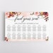 Seating Chart Wedding, Fall Autumn Wedding Seating Chart Template ...