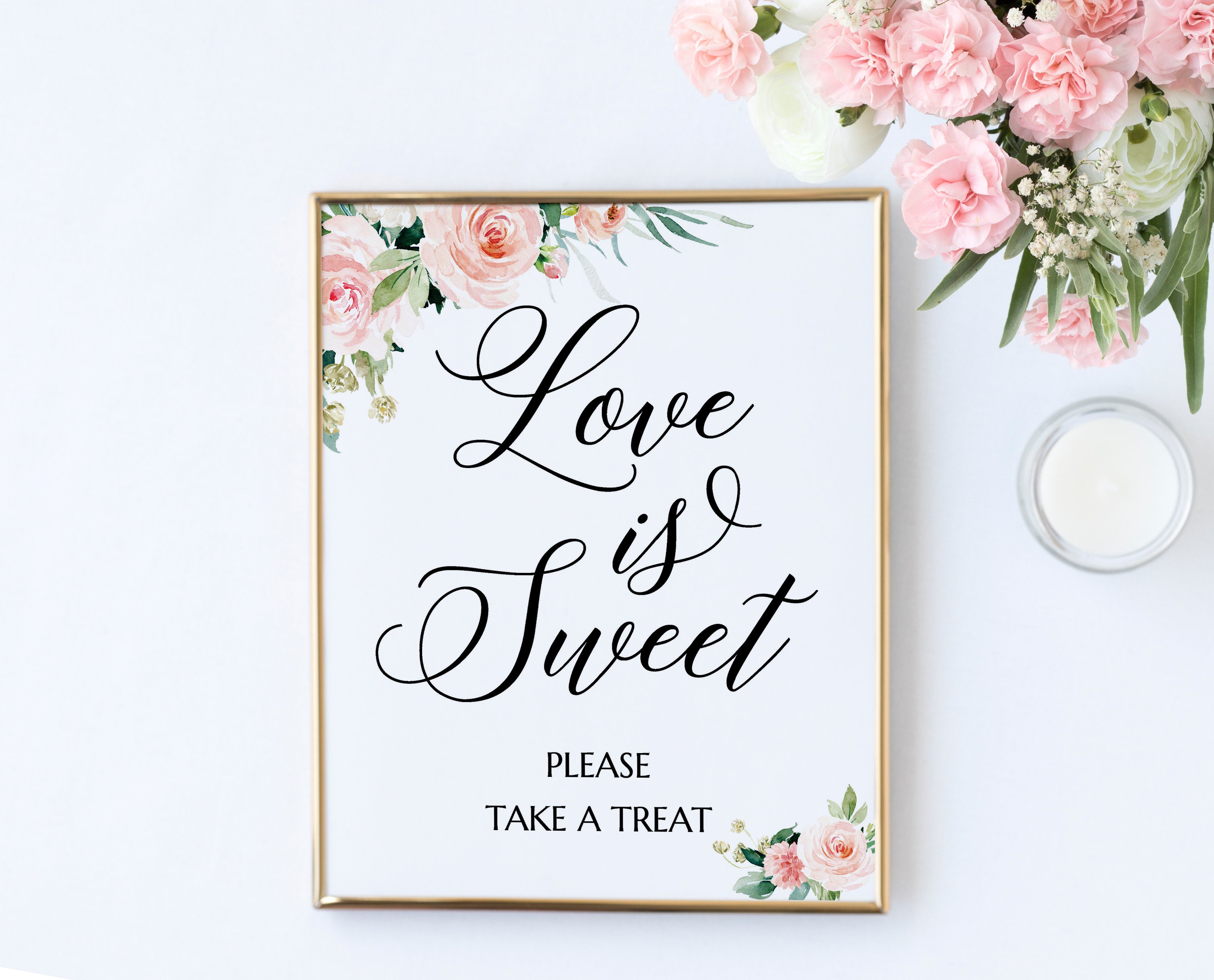 Love is sweet table sign Wedding love is sweet sign Wedding | Etsy