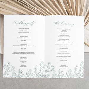 Wedding Booklet Template, Program Booklet Template, Wedding Program ...