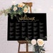 Black and Gold Seating Chart Wedding Seating Chart Sign - Etsy