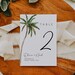 Tropical Wedding Table Numbers Table Numbers Printable - Etsy