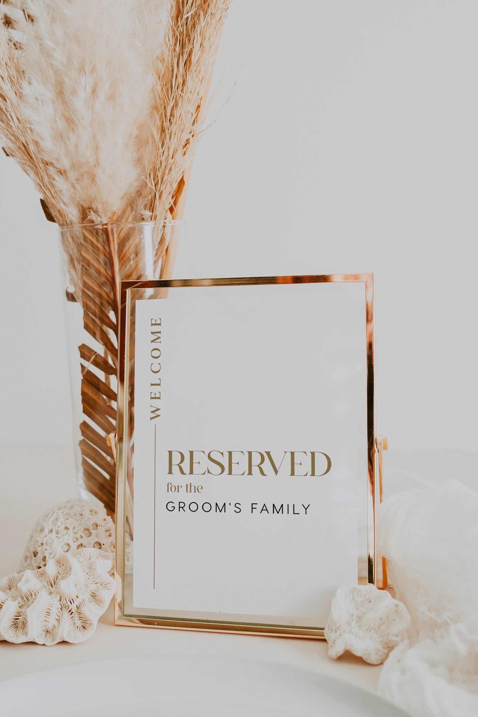 Reserved Sign Gold Reserved Sign Reserved Sign Template - Etsy