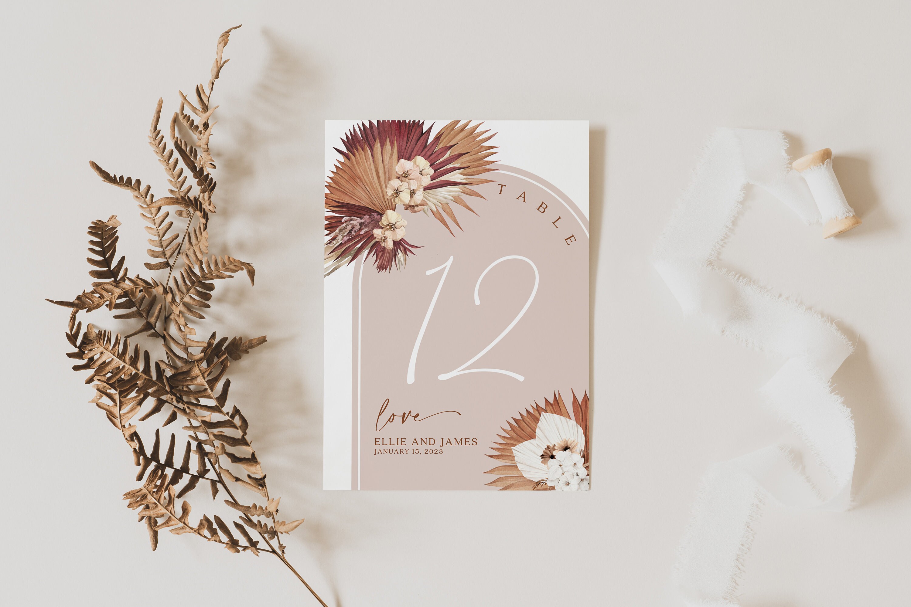 Boho Chic Table Numbers Boho Wedding Table Numbers Table - Etsy