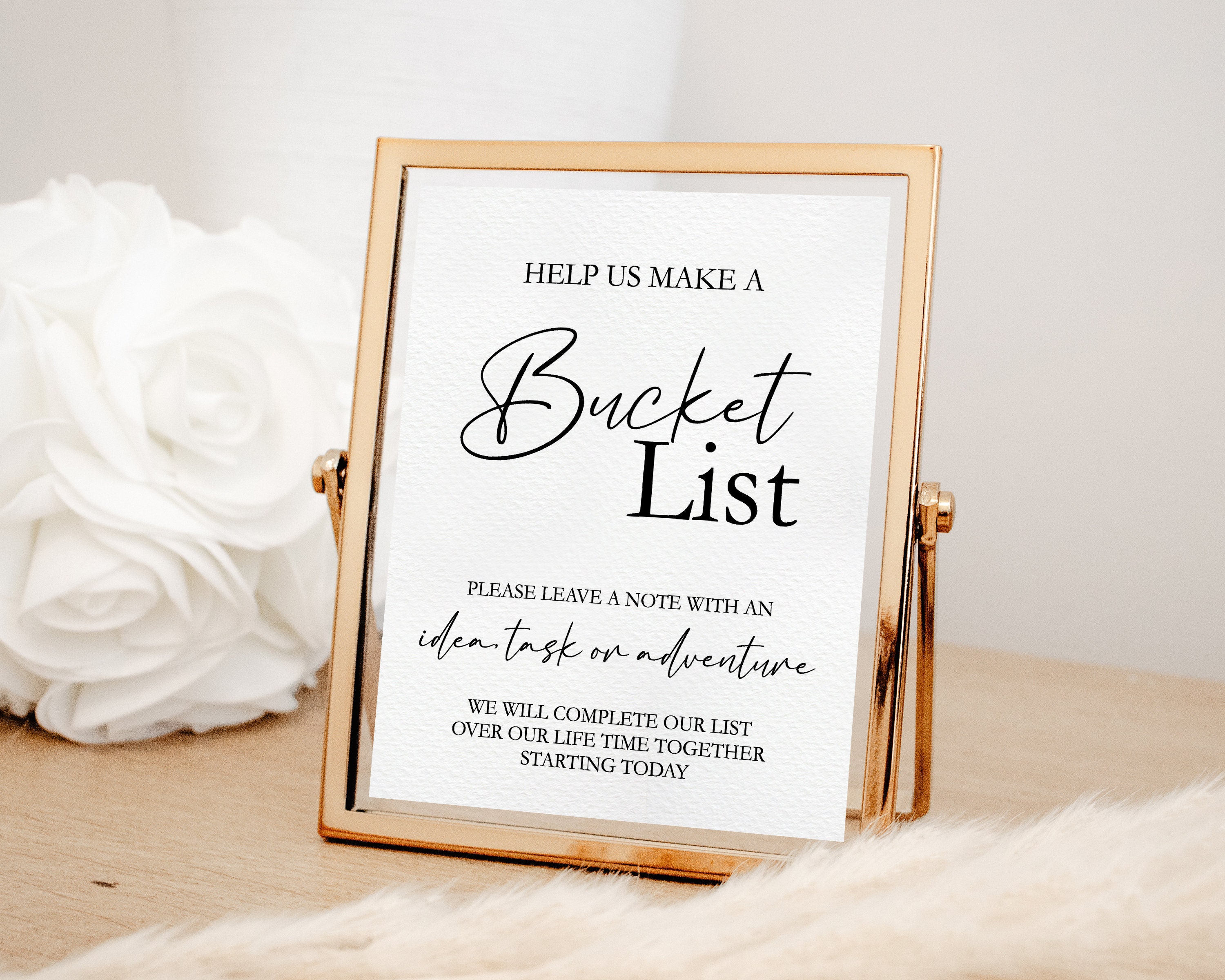 Bucket List Sign Wedding Bucket List Boho Wedding Sign - Etsy