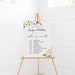 Elegant Wedding Order of Events Sign Template With White - Etsy