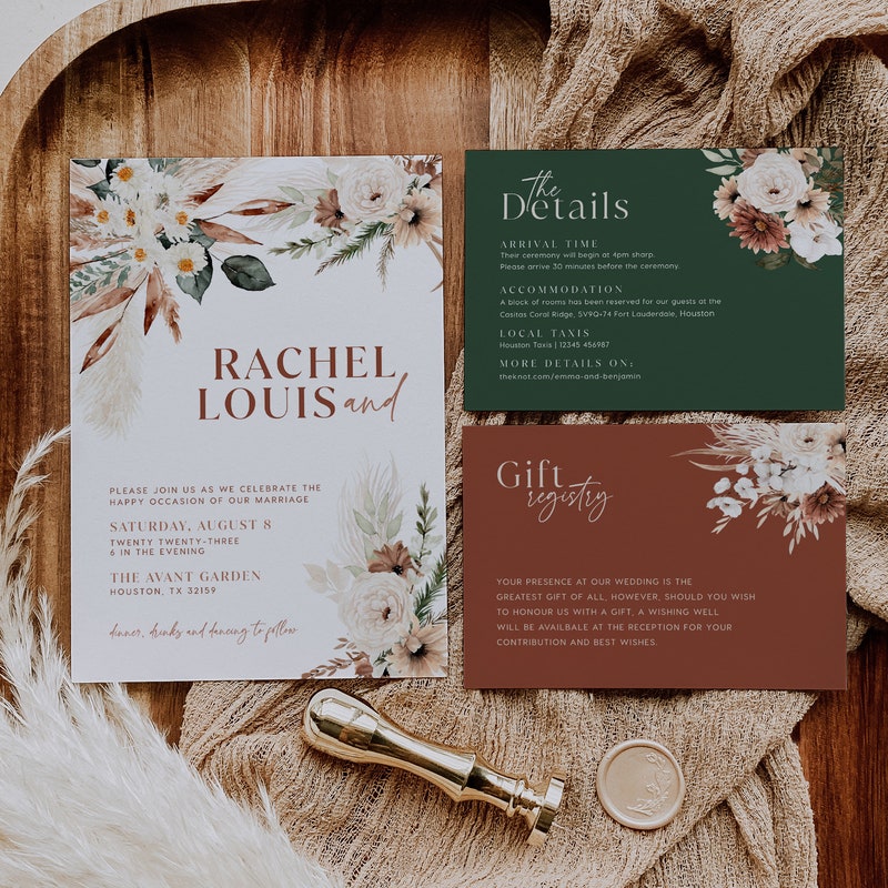 Invitations Wedding - Etsy