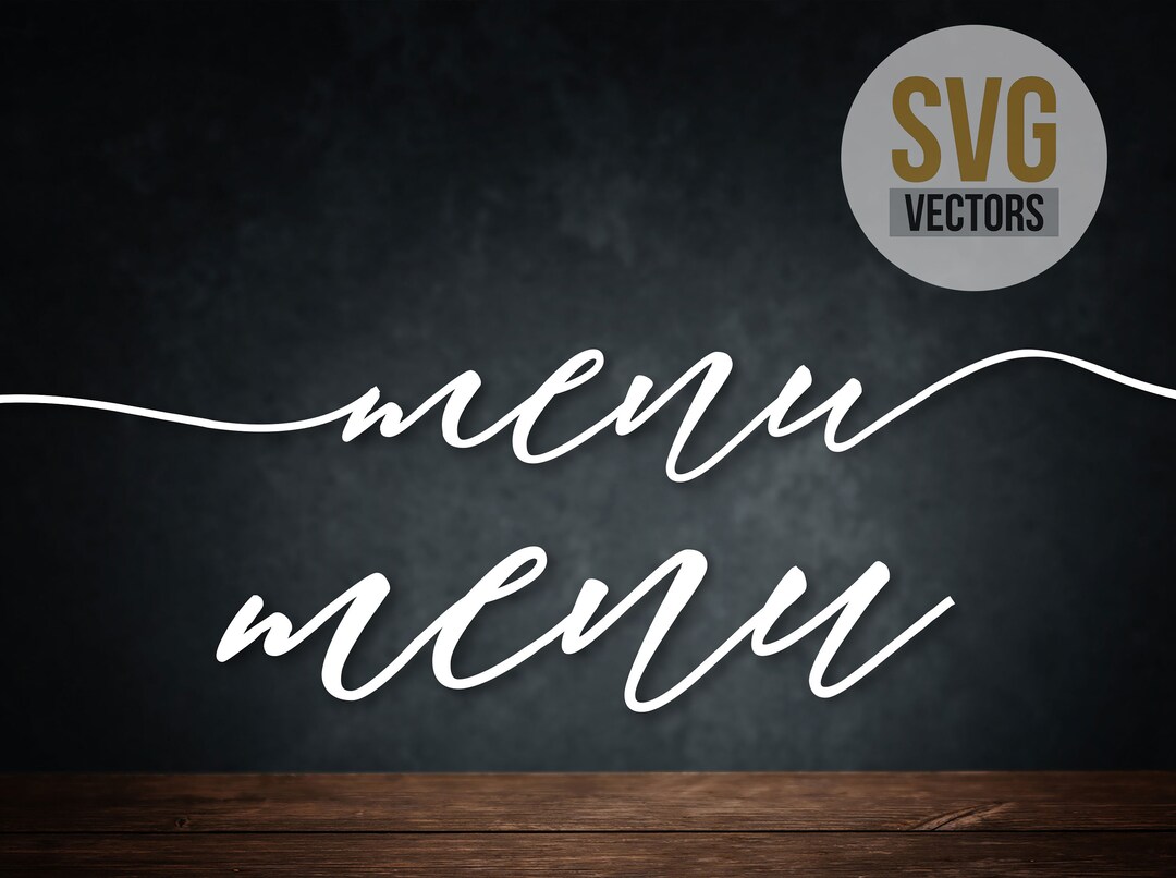 Menü SVG, Menü Clip Art, Menü Zeichen SVG, Vektor-ClipArt #SVGJPG - Etsy.de