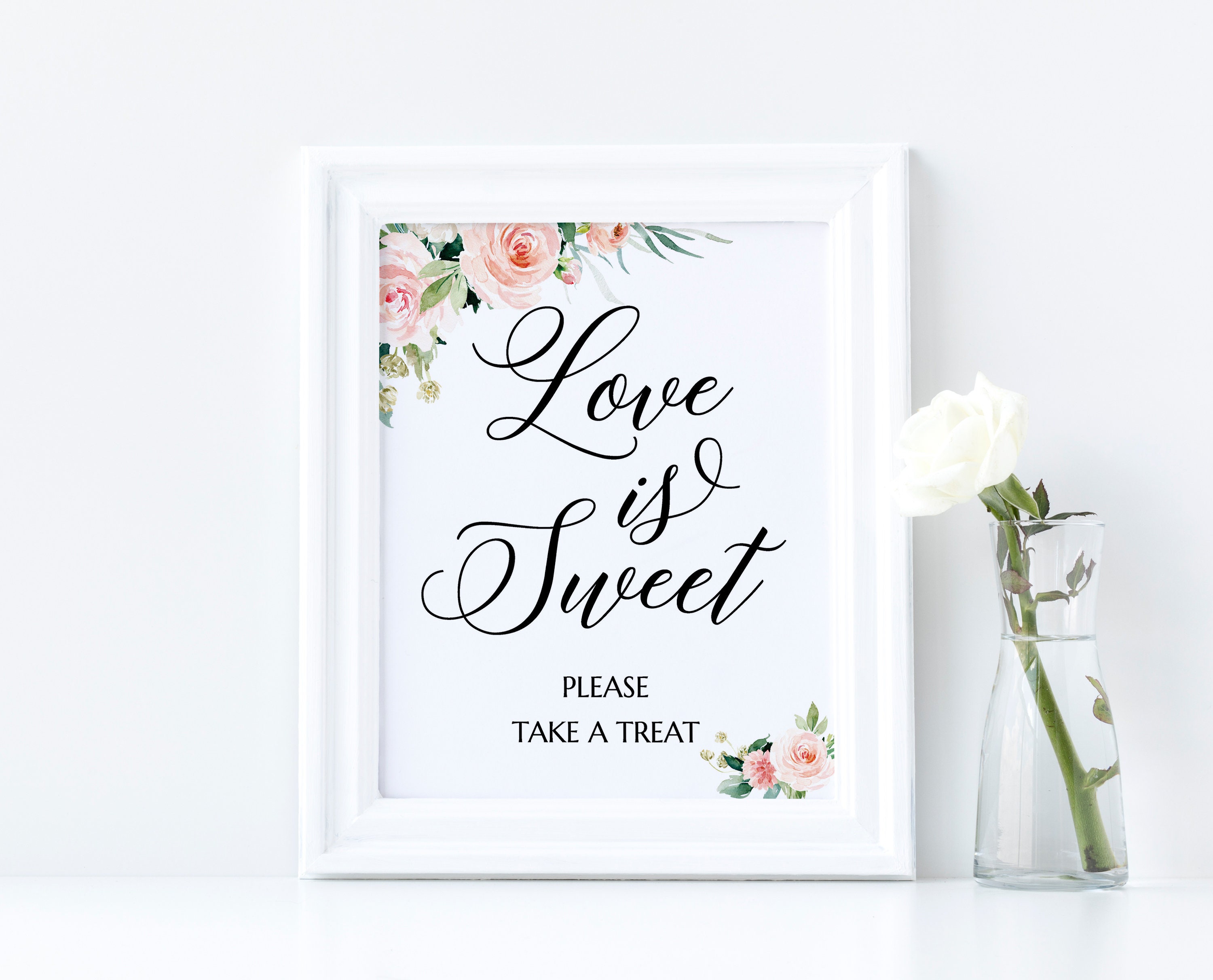 Love is Sweet Table Sign Wedding Love is Sweet Sign Wedding - Etsy