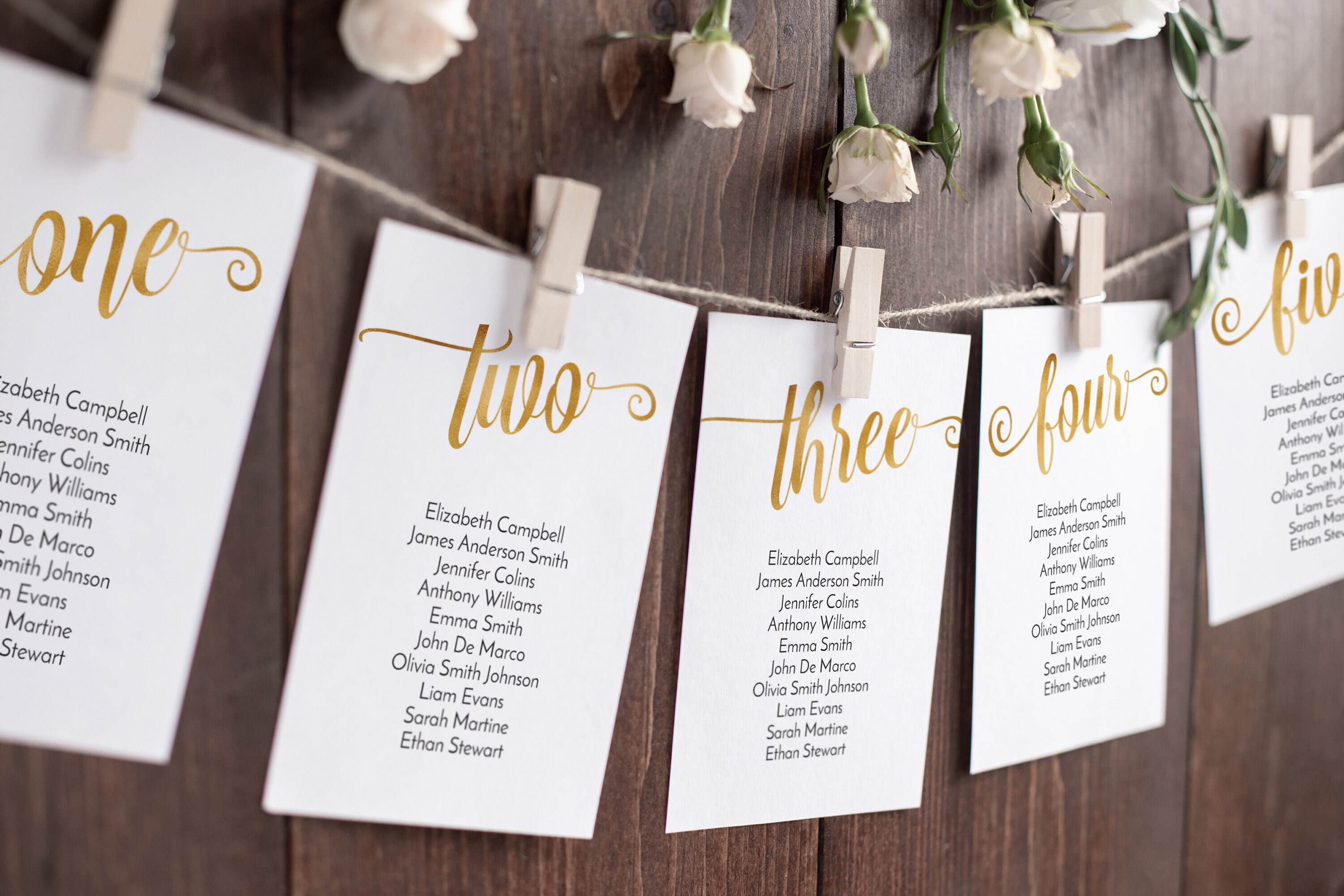 Gold Seating Chart Seating Cards Wedding Seating Chart - Etsy
