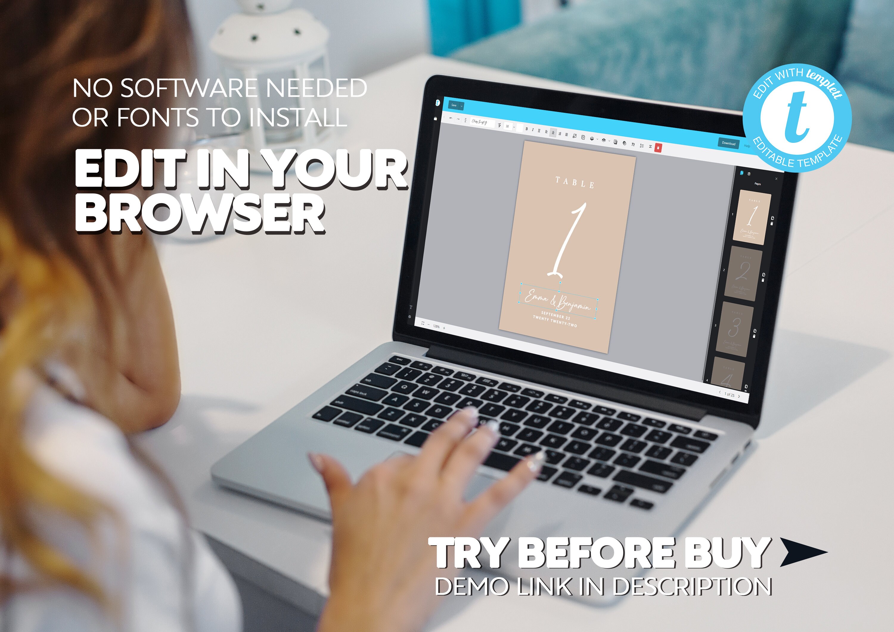 Beige Table Numbers Boho Table Numbers Wedding Table Numbers - Etsy