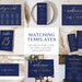 Seating Chart Template, Navy and Gold Seating Plan, Seating Chart ...