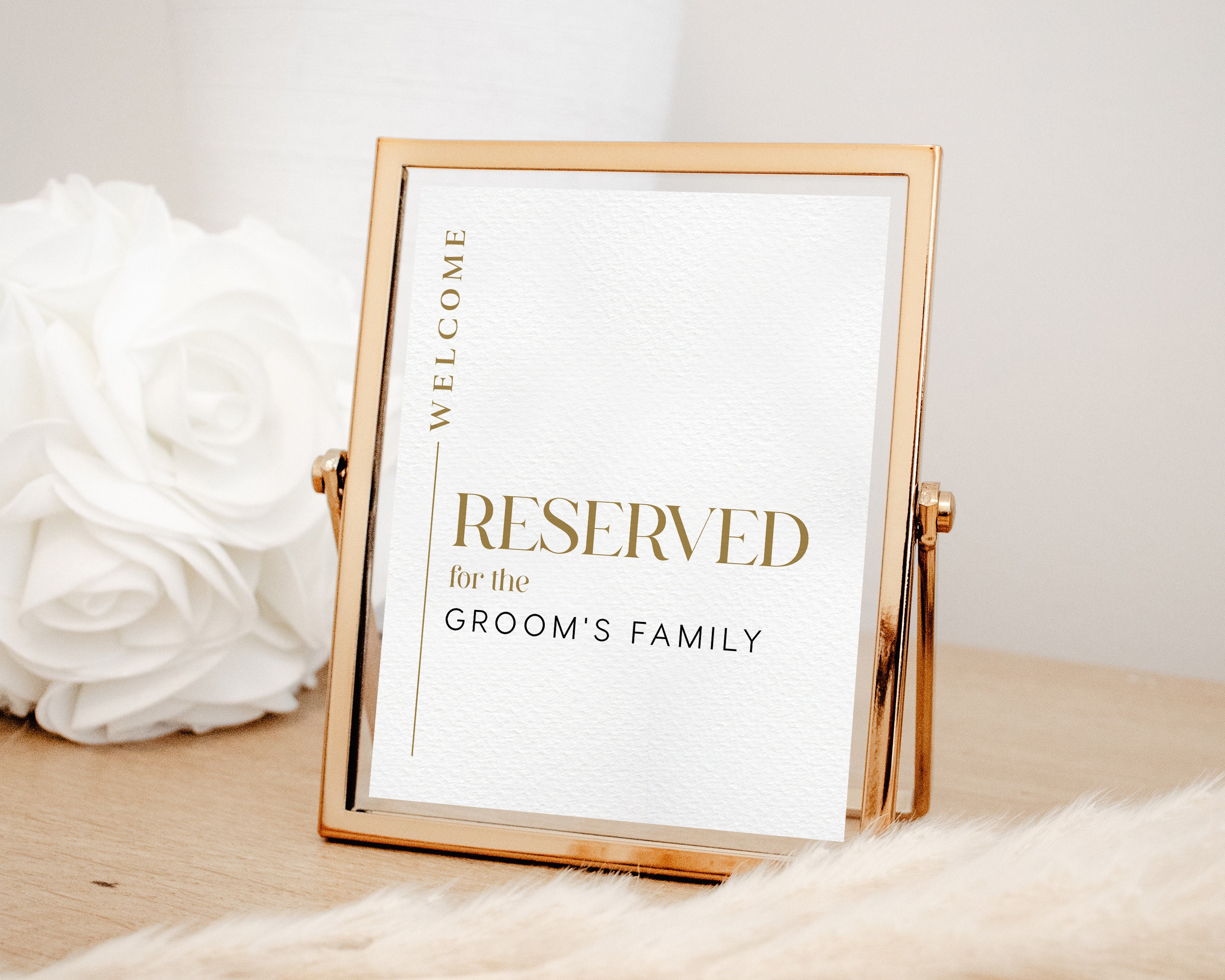 Reserved Sign Gold Reserved Sign Reserved Sign Template | Etsy