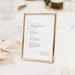 Gold Menu Menu Template Wedding Menu Template Menu Sign - Etsy