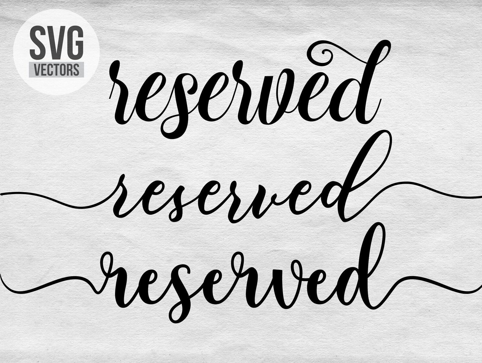 Reserved SVG Reserved Sign Reserved Decal SVGFILES - Etsy
