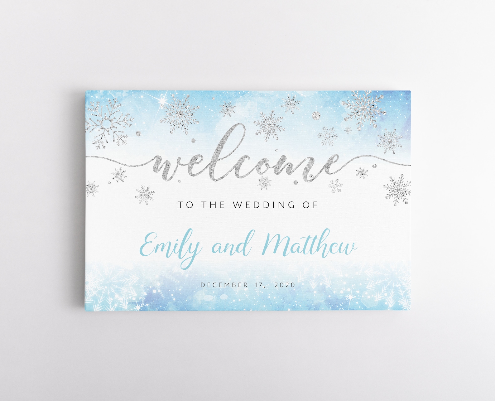 Winter Welcome Sign Template Winter Wonderland Sign - Etsy