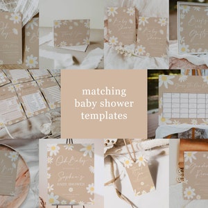 Oh Baby Invitation, Daisy Baby Shower Invitation, Baby in Boom ...