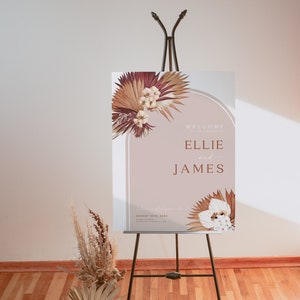 Boho Chic Welcome Sign, Wedding Welcome Sign, Boho Welcome Sign, Modern ...