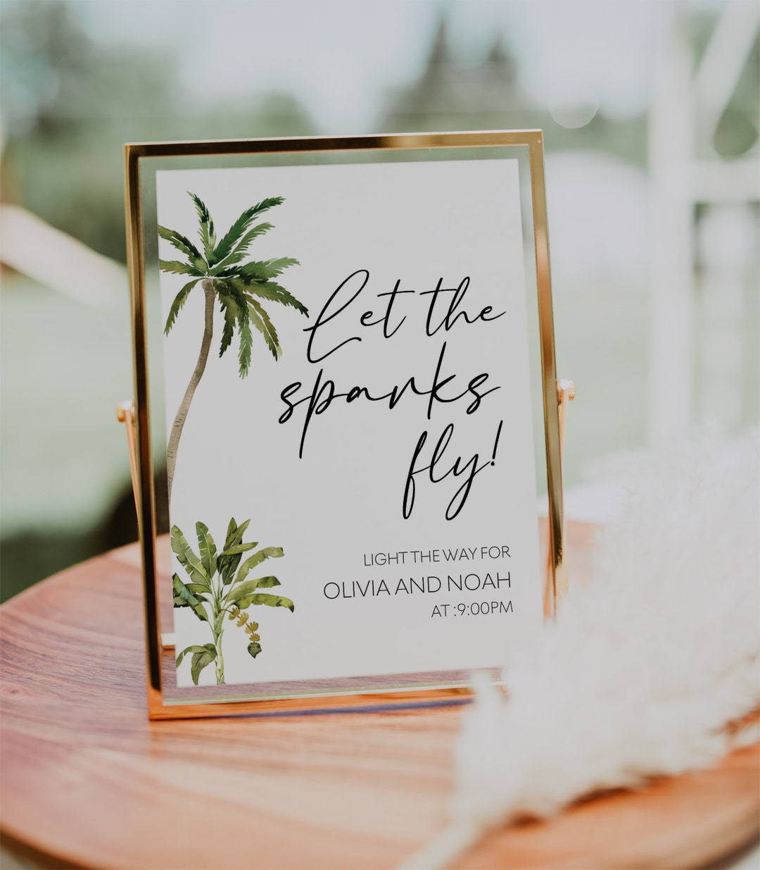 Let the Sparks Fly Sign, Sparkler Send off Sign, Instant Download, Let ...
