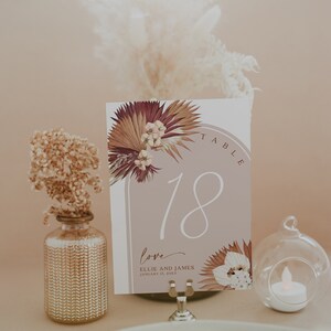 Boho Chic Table Numbers, Boho Wedding Table Numbers, Table Numebrs ...