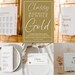 Wedding Program Bifold Wedding Program Template Gold Program - Etsy