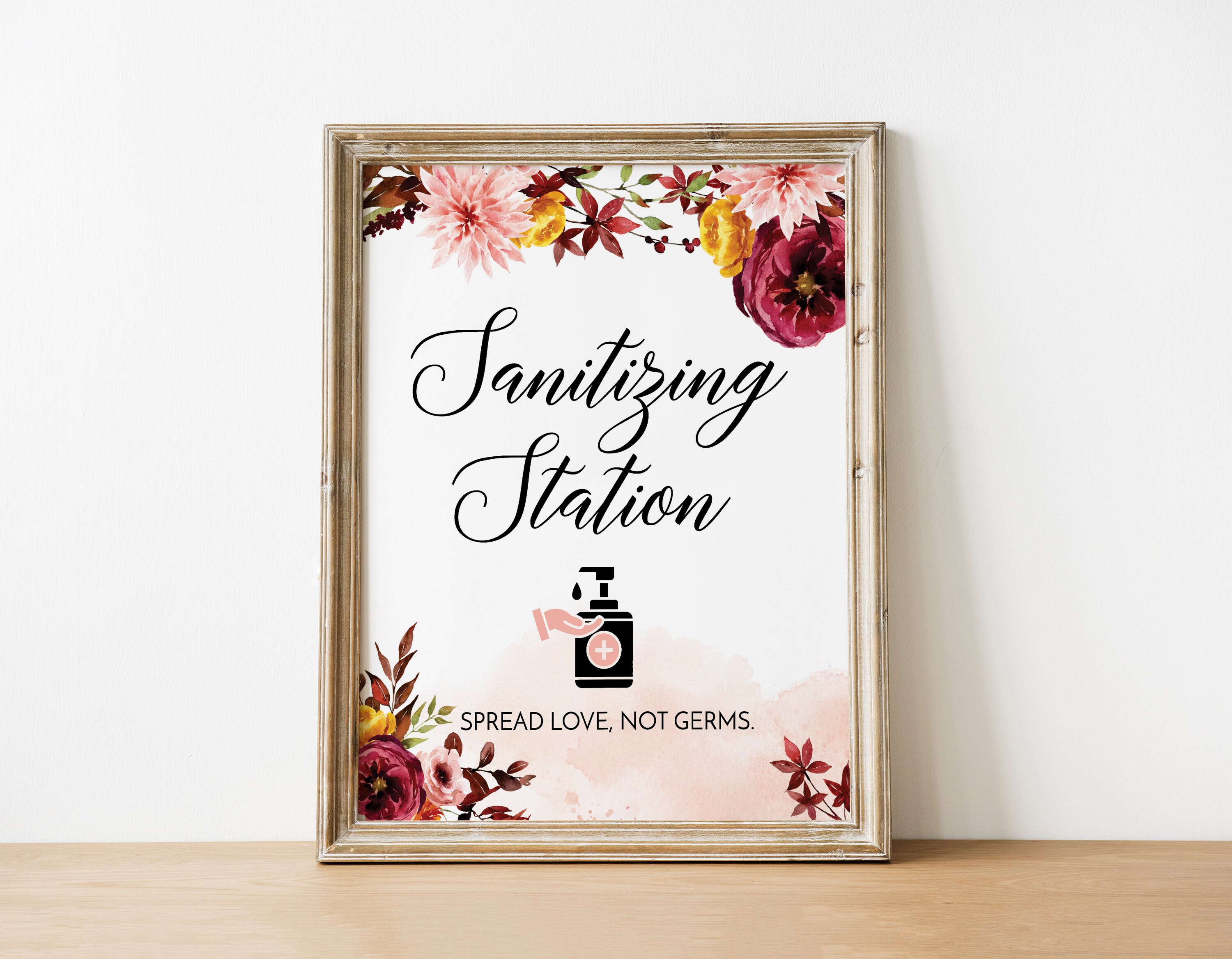 Sanitizing Station Sign Sanitizer Sign Social Distance - Etsy