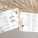 Booklet Wedding Program Template, Wedding Program Booklet, Floral ...