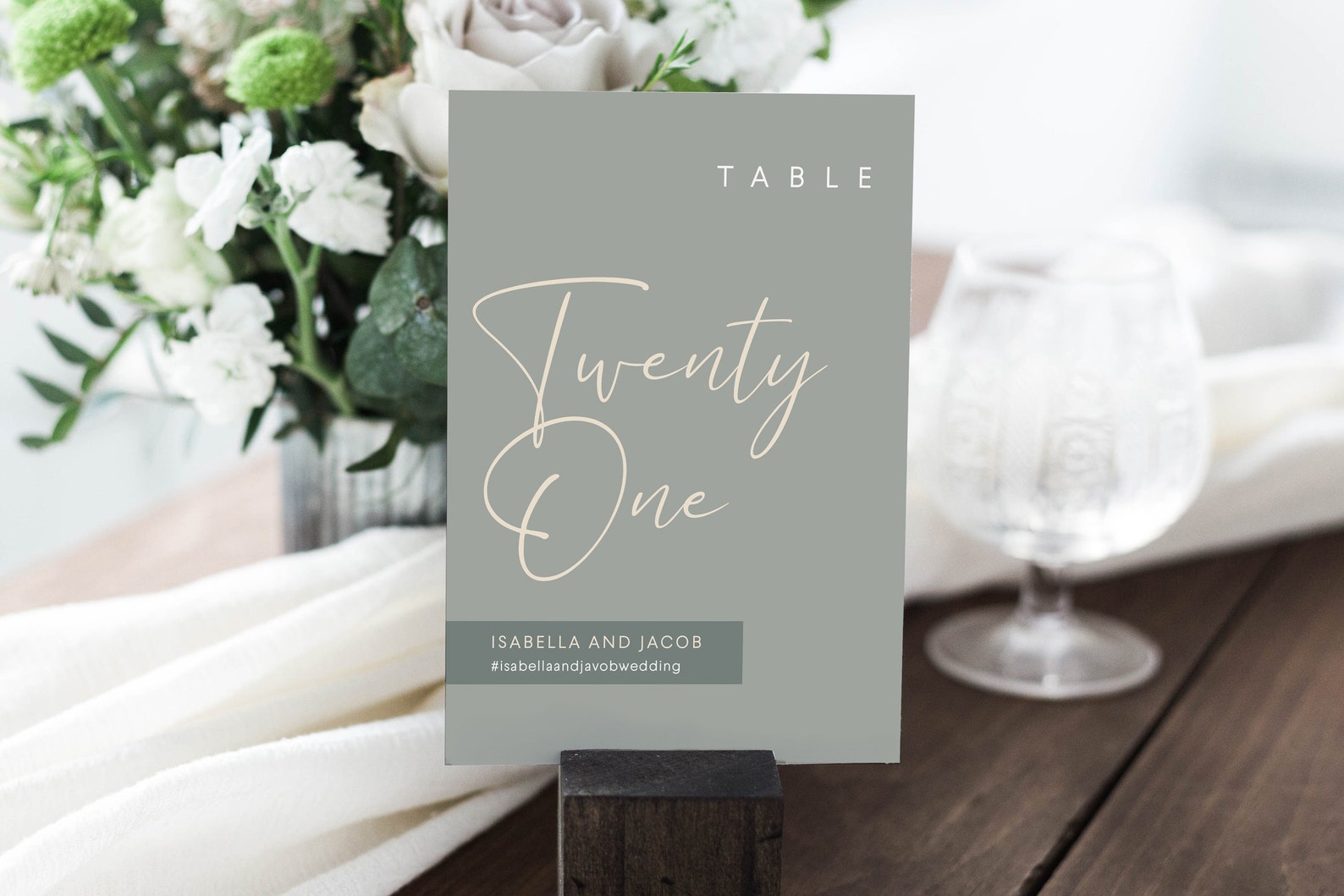 Wedding Table Numbers Sage Green Table Numbers Minimalist - Etsy
