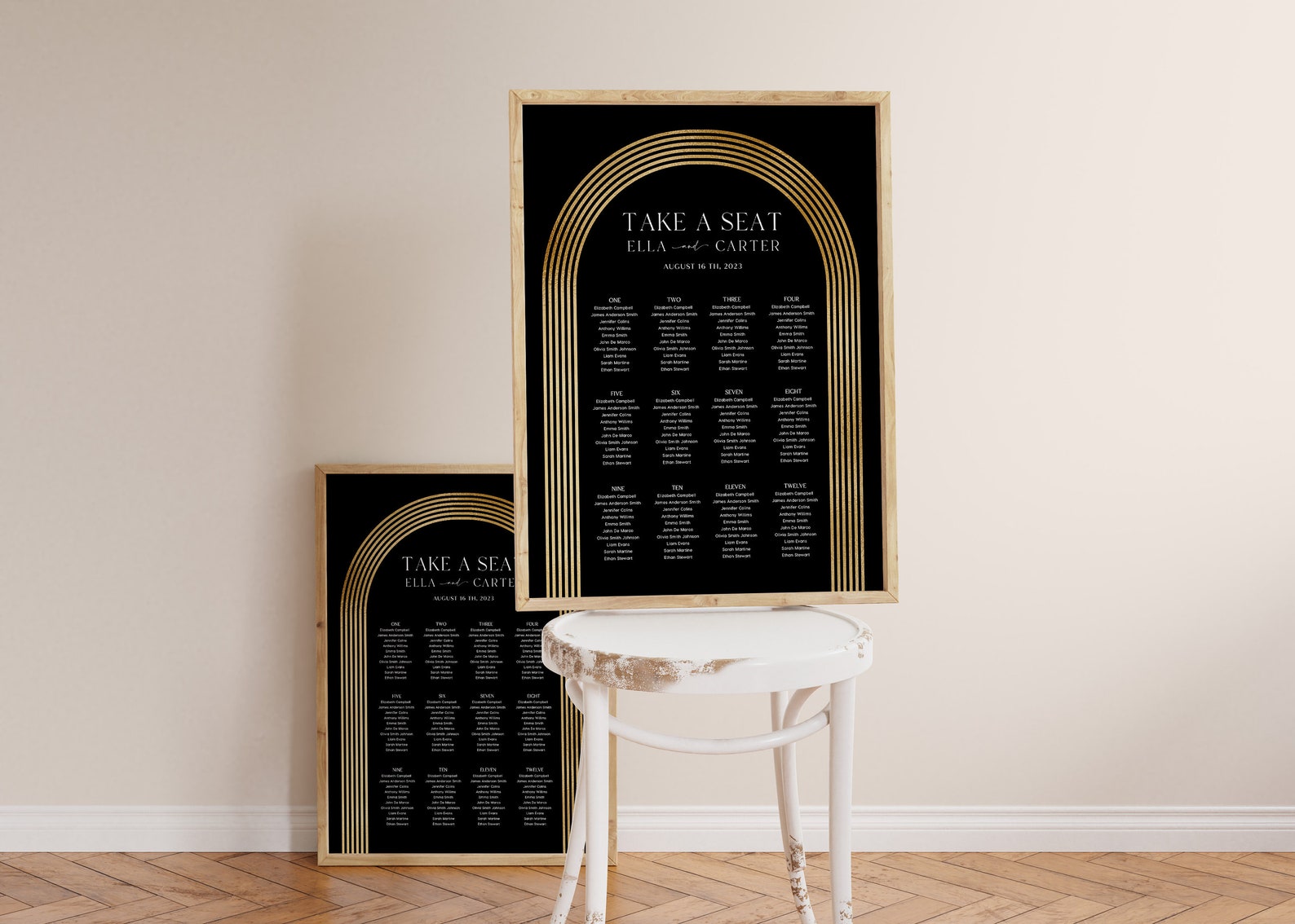 Arch Seating Chart Gold Seating Chart Template Wedding - Etsy