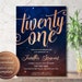 21st Birthday Invitation Twenty First Birthday Invitation - Etsy