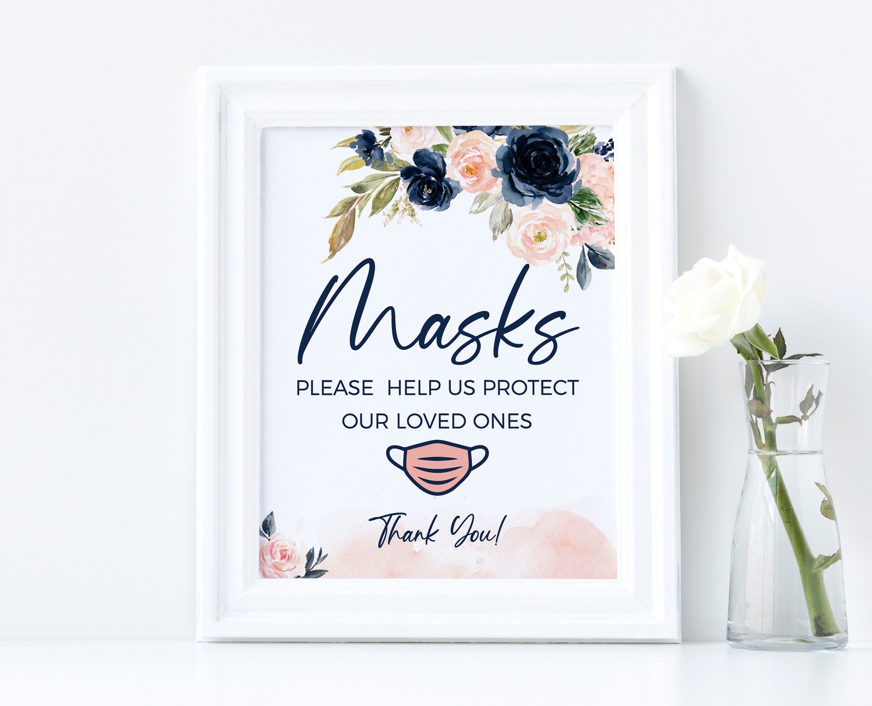 Masks Sign Printable Wedding Sign Masks Wedding Sign Social - Etsy