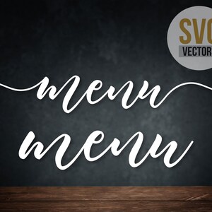 Menu SVG, Menu Clip Art, Menu Sign SVG Vector Clip Art SVGFILES - Etsy