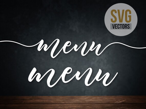 Menu SVG Menu Clip Art Menu Sign SVG Vector Clip Art - Etsy New Zealand