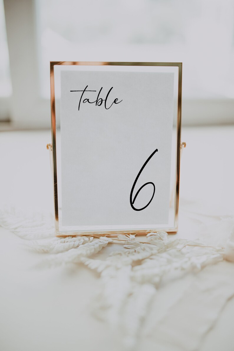 Table Numbers Printable Boho Table Numbers Wedding - Etsy