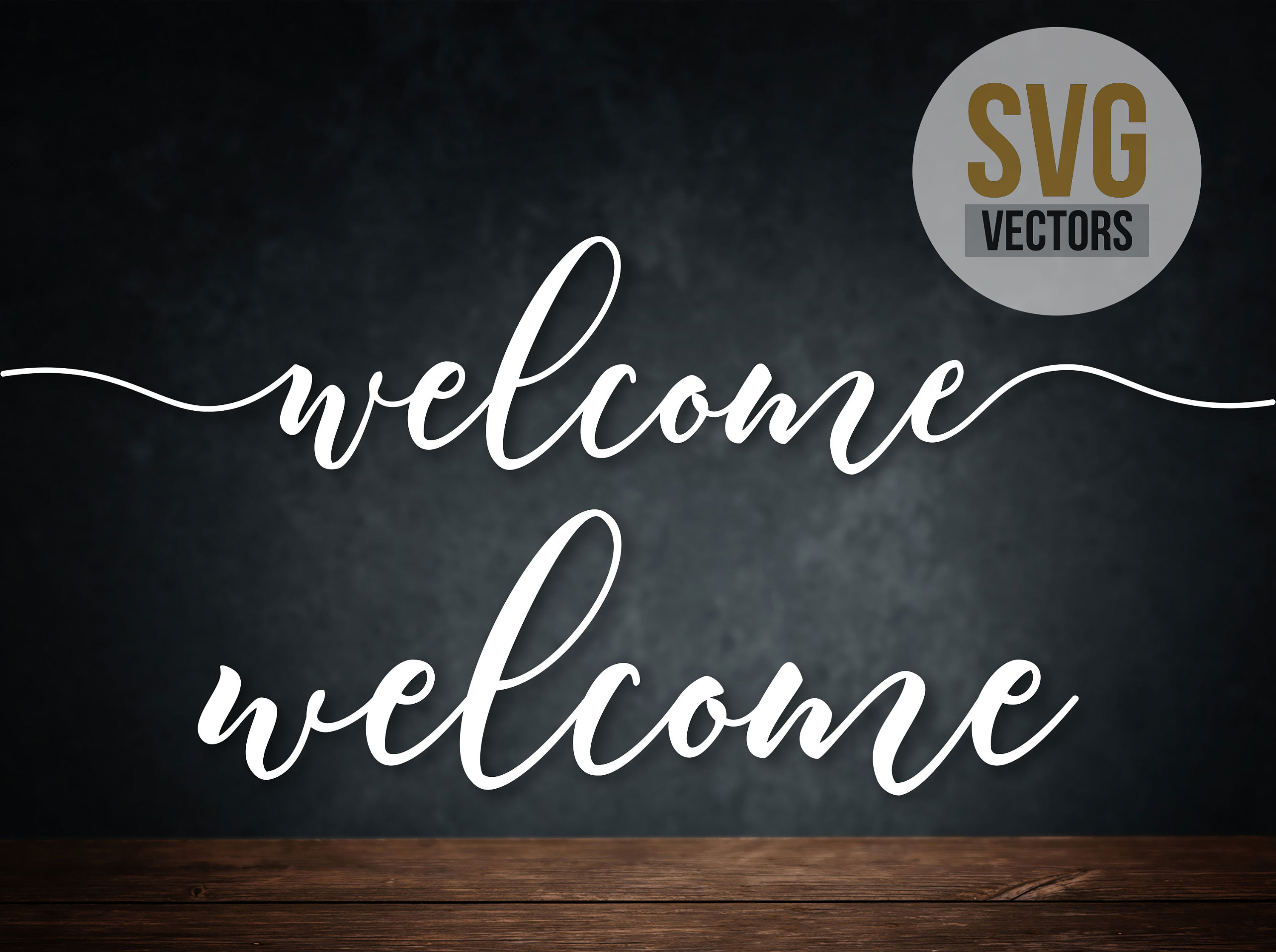 Welcome SVG Welcome Clip Art Welcome Sign SVG SVGFILES - Etsy