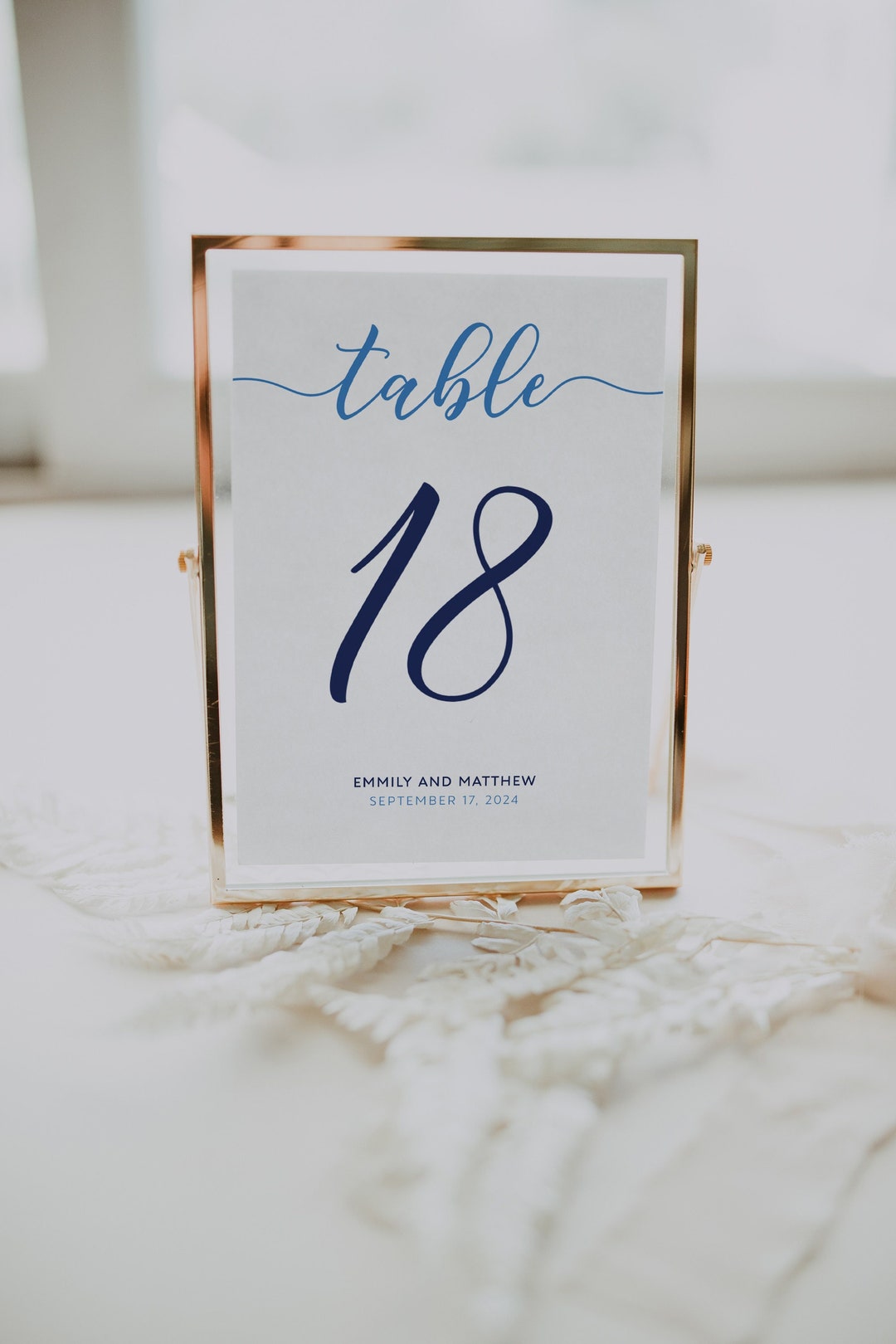 Wedding Table Number Template, Navy Blue Table Numbers navy019 - Etsy