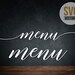 Menü SVG, Menü Clip Art, Menü Zeichen SVG, Vektor-ClipArt SVGJPG - Etsy.de